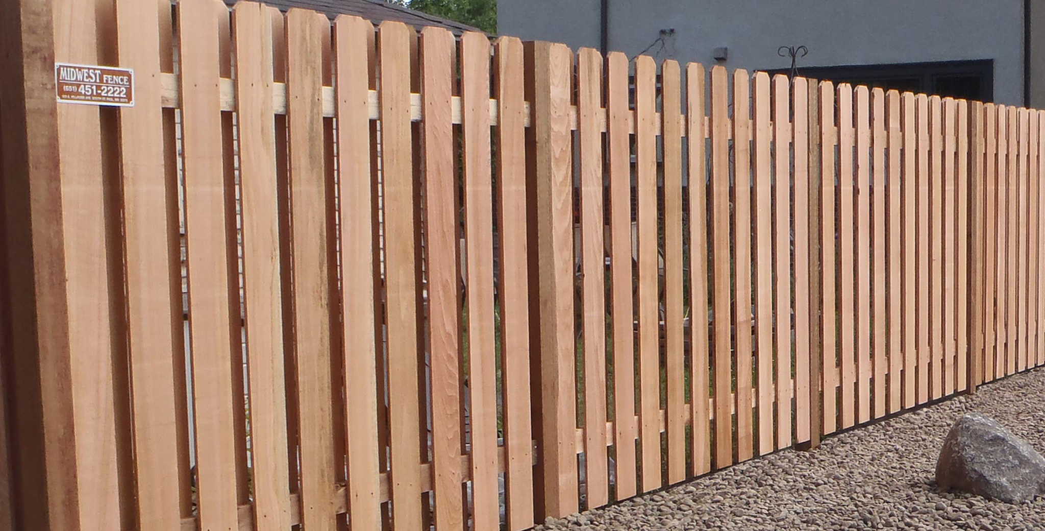 Alternating Wood Private Fences - Midwest Fence